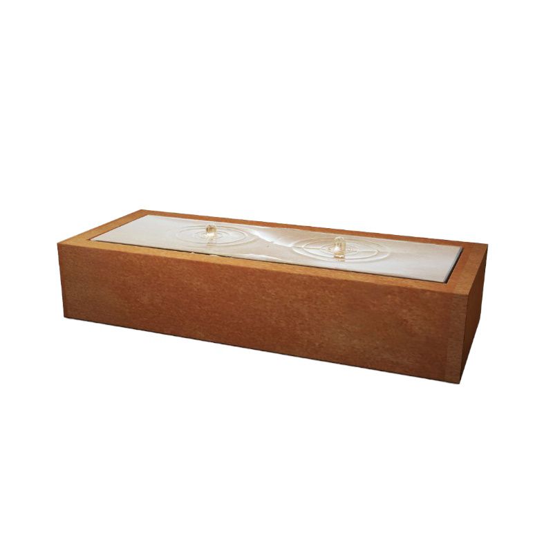 Enjoywater | Table d’eau | Acier Corten | 120 x 80 x 40 cm